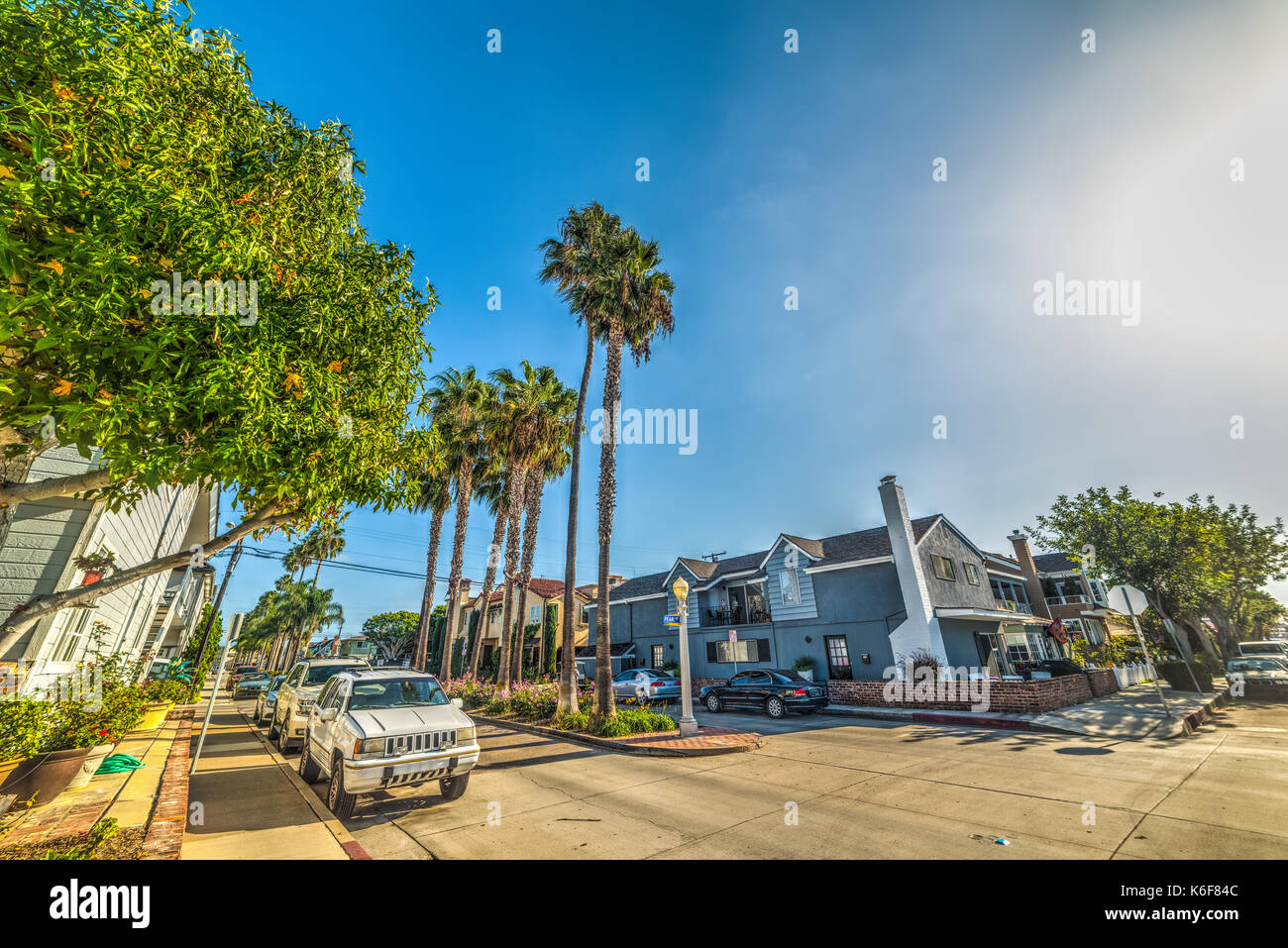 clear sky over Balboa Island, California Stock Photo - Alamy