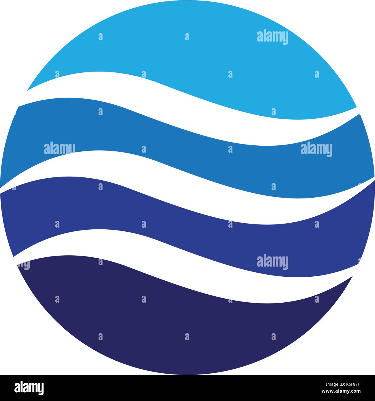Water Wave symbol and icon Logo Template vector Stock Vector Image ...