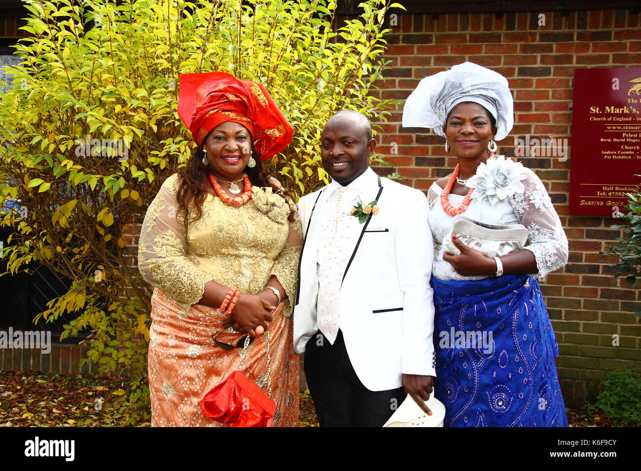 Wedding photographs - the happy couple celebrate their special day with ...
