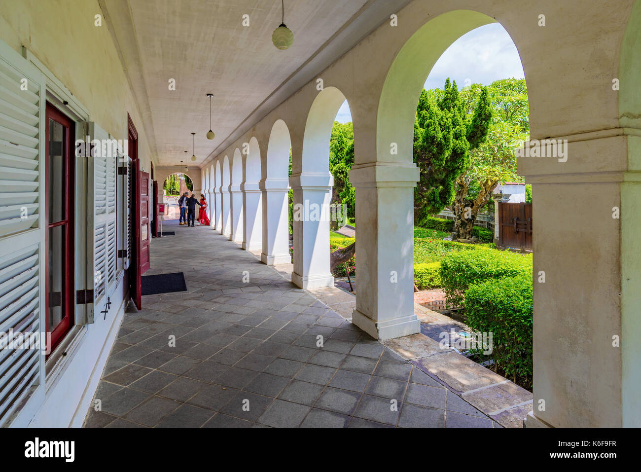 TAIPEI, TAIWAN - JULY 05: This is the Tamsui customs officer's ...