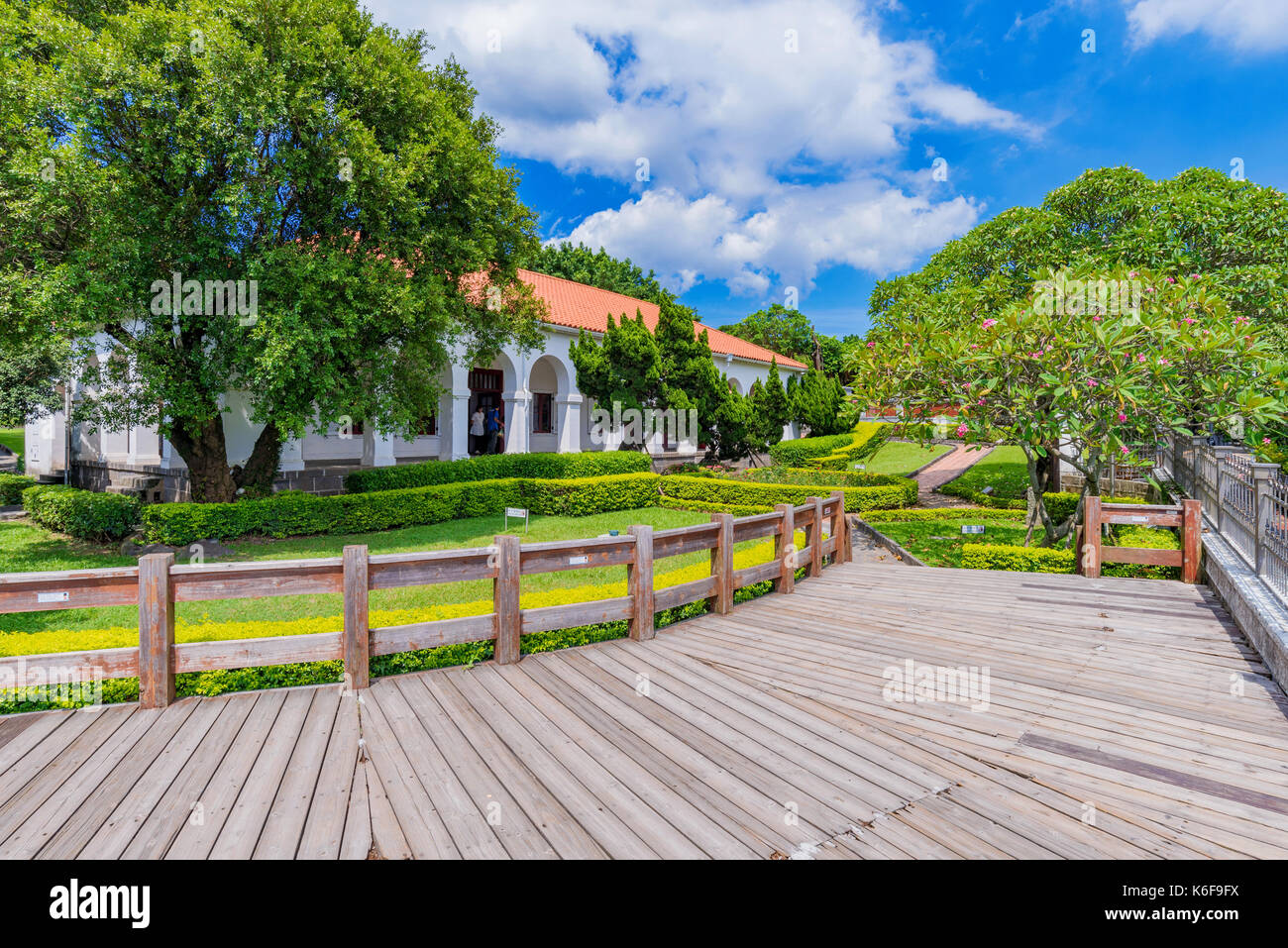 TAIPEI, TAIWAN - JULY 05: This is the Tamsui customs officer's ...
