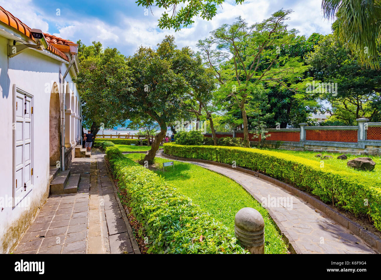 TAIPEI, TAIWAN - JULY 05: This is the Tamsui customs officer's ...