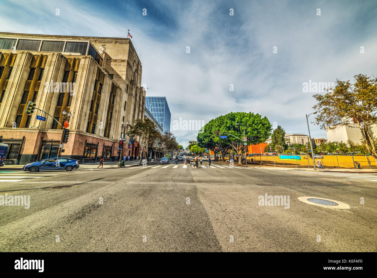 Los ángeles spring skyline hi-res stock photography and images - Alamy