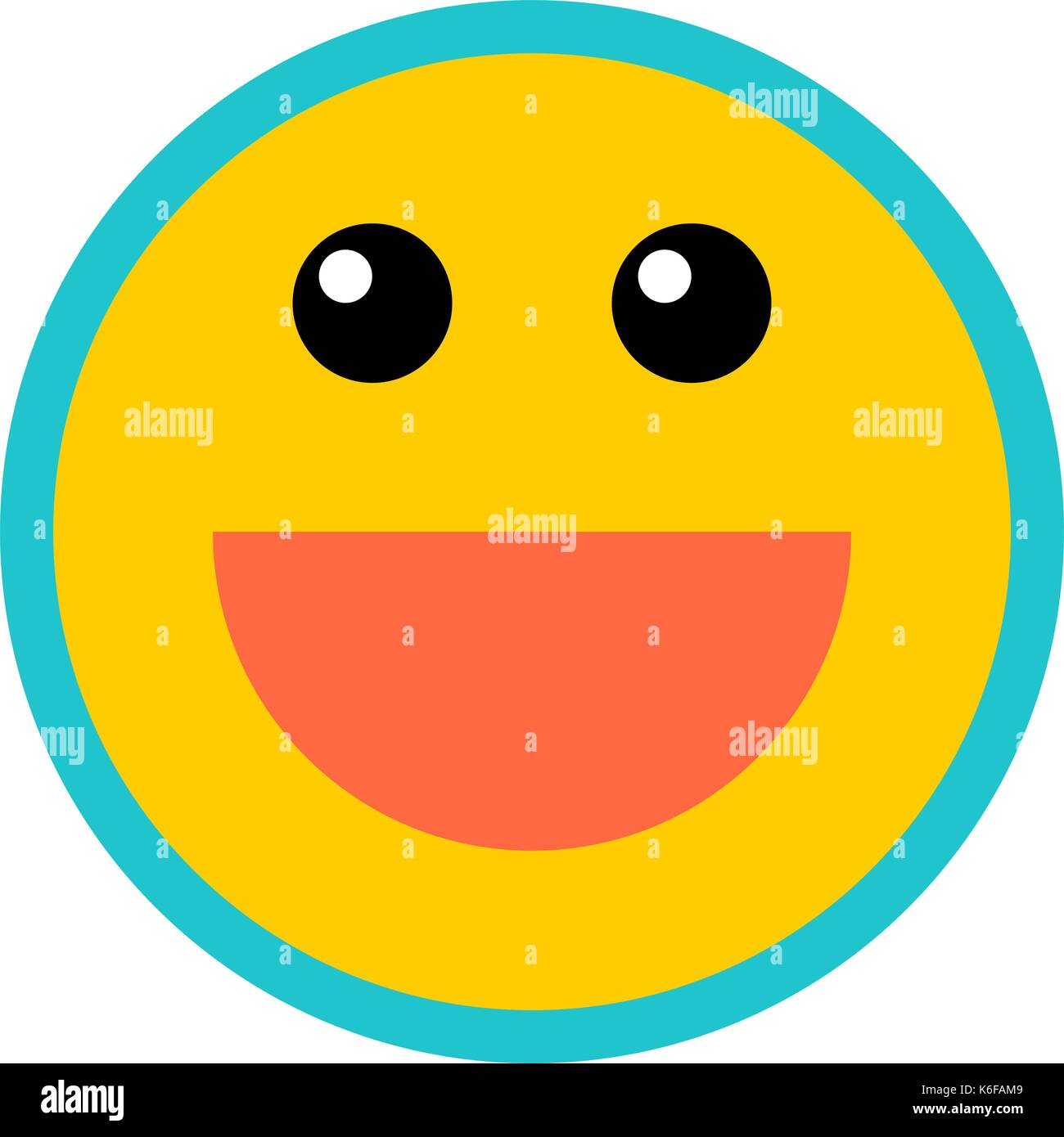 Use it in all your designs. Smiley happy smiling face emoticon icon in ...