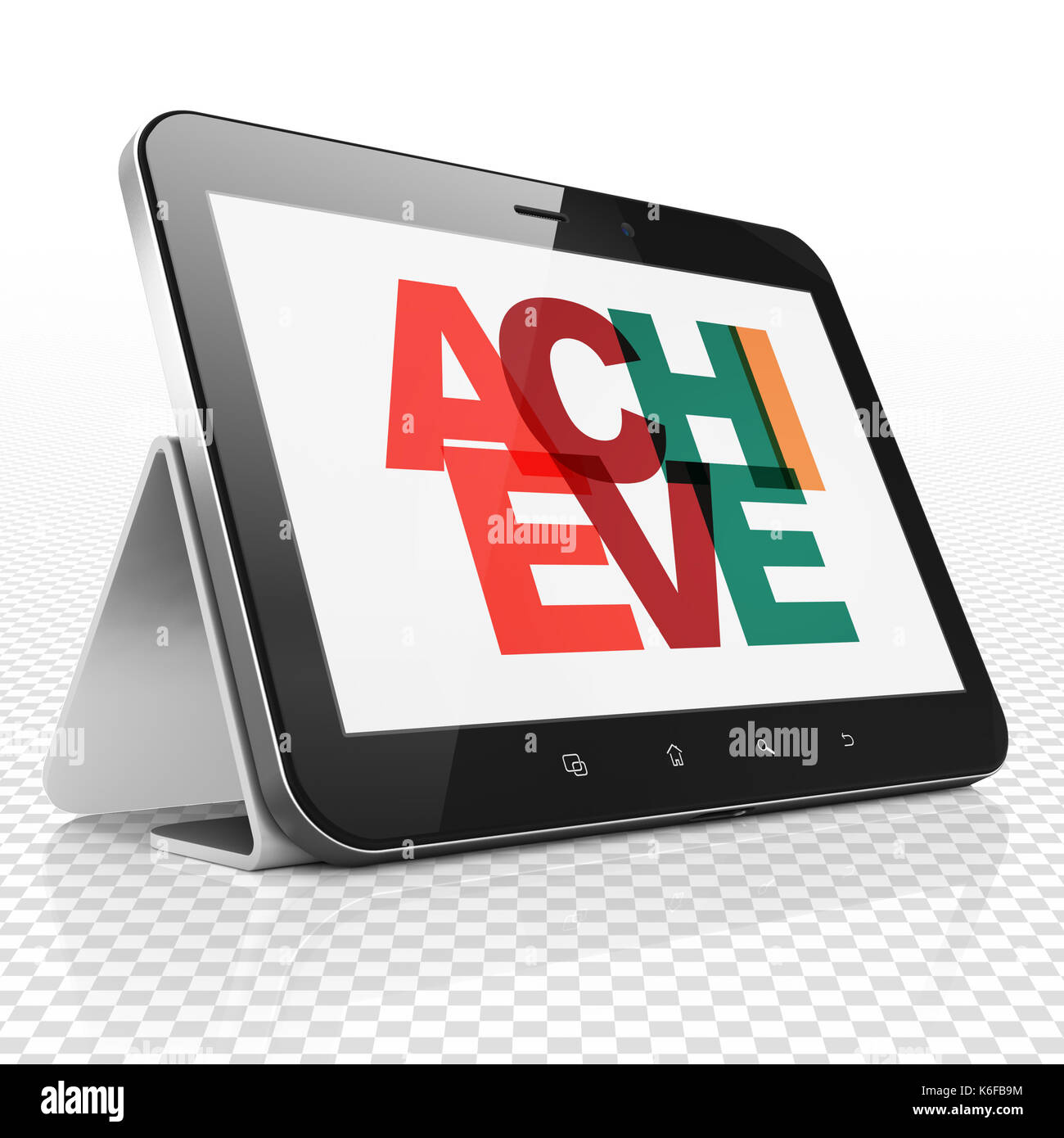 Business concept: Tablet Computer with Achieve on display Stock Photo ...
