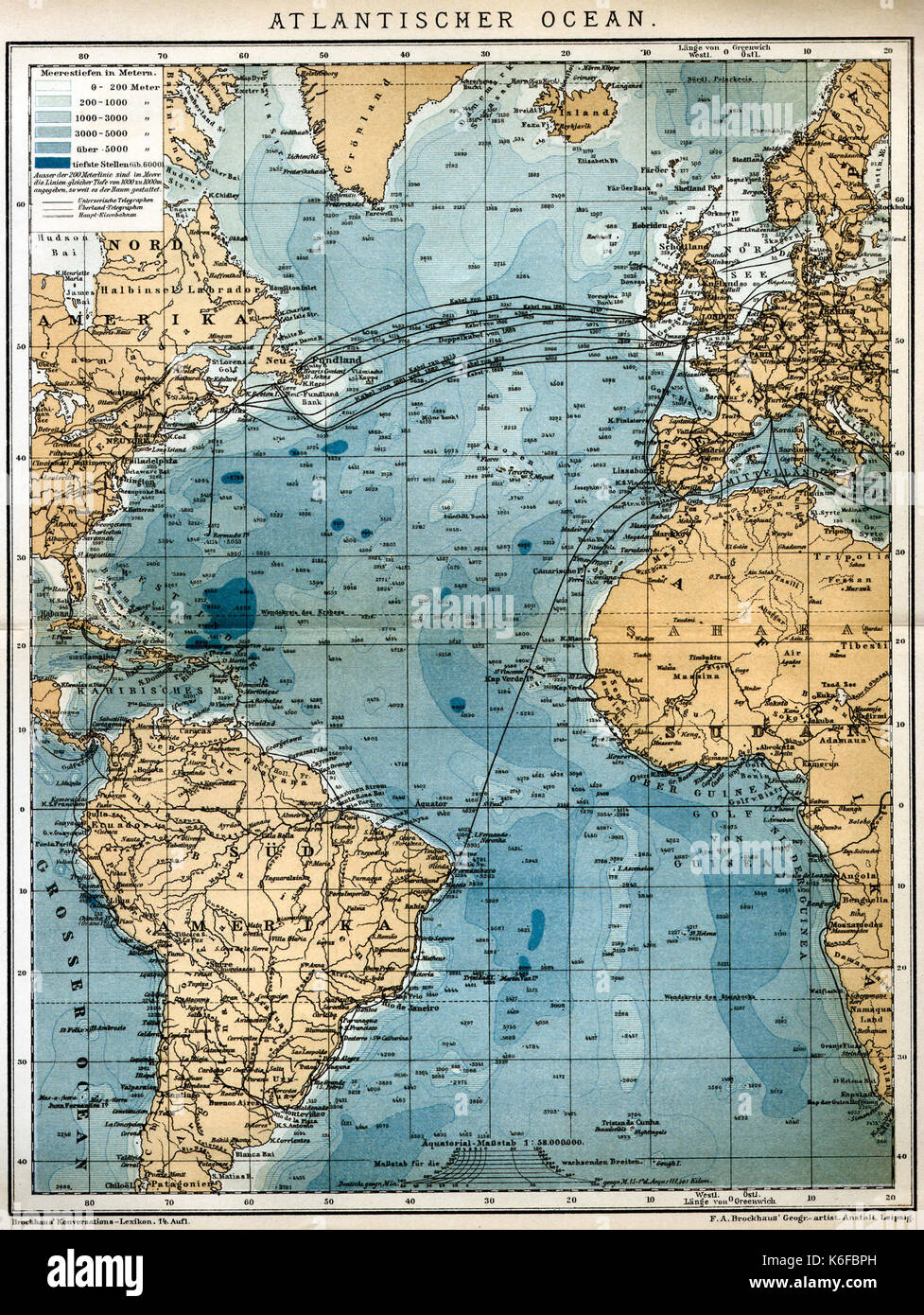 Atlantic ocean currents map hi-res stock photography and images - Alamy