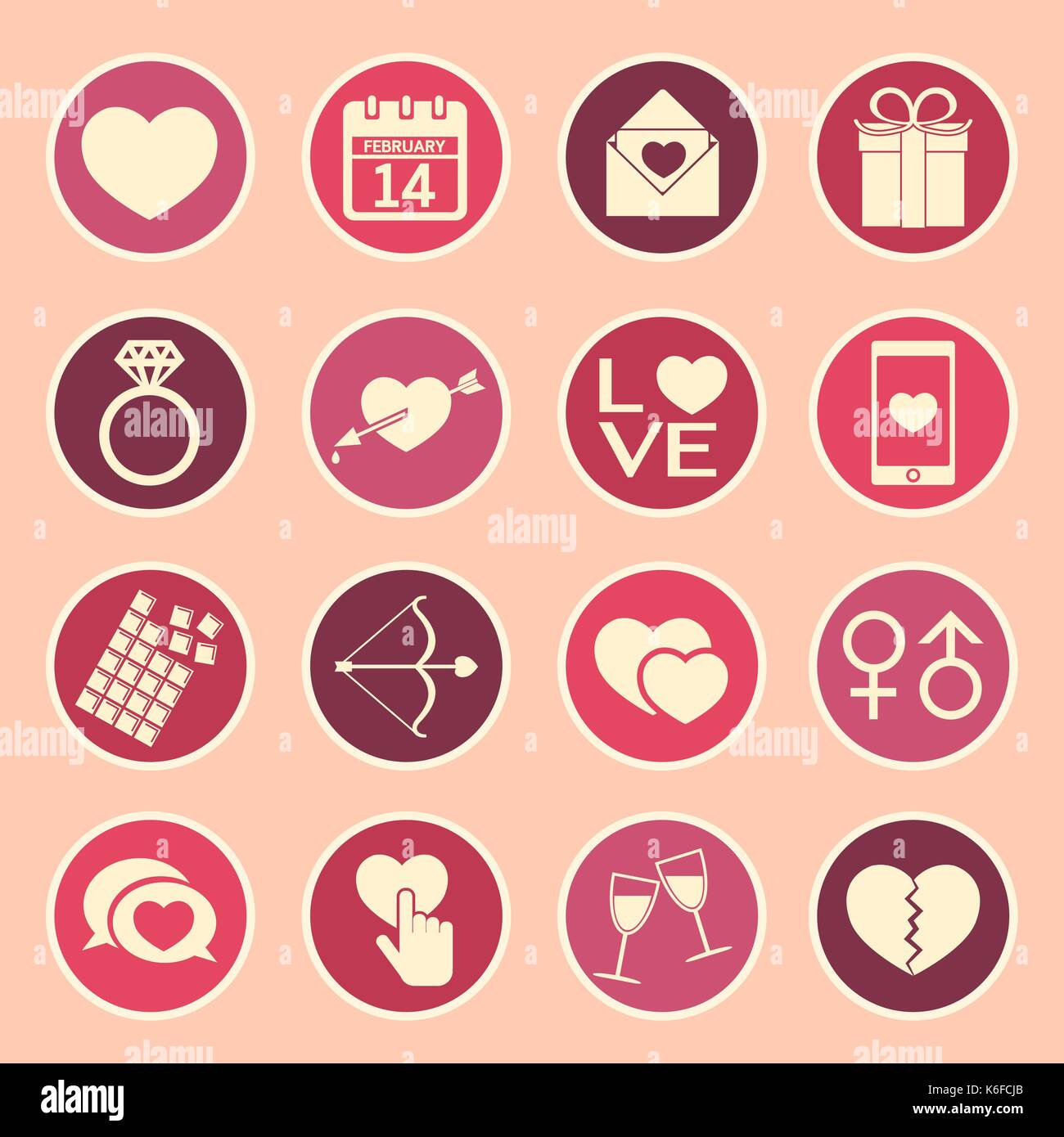 Symbol of love and promise of love Stock Vector Images - Alamy