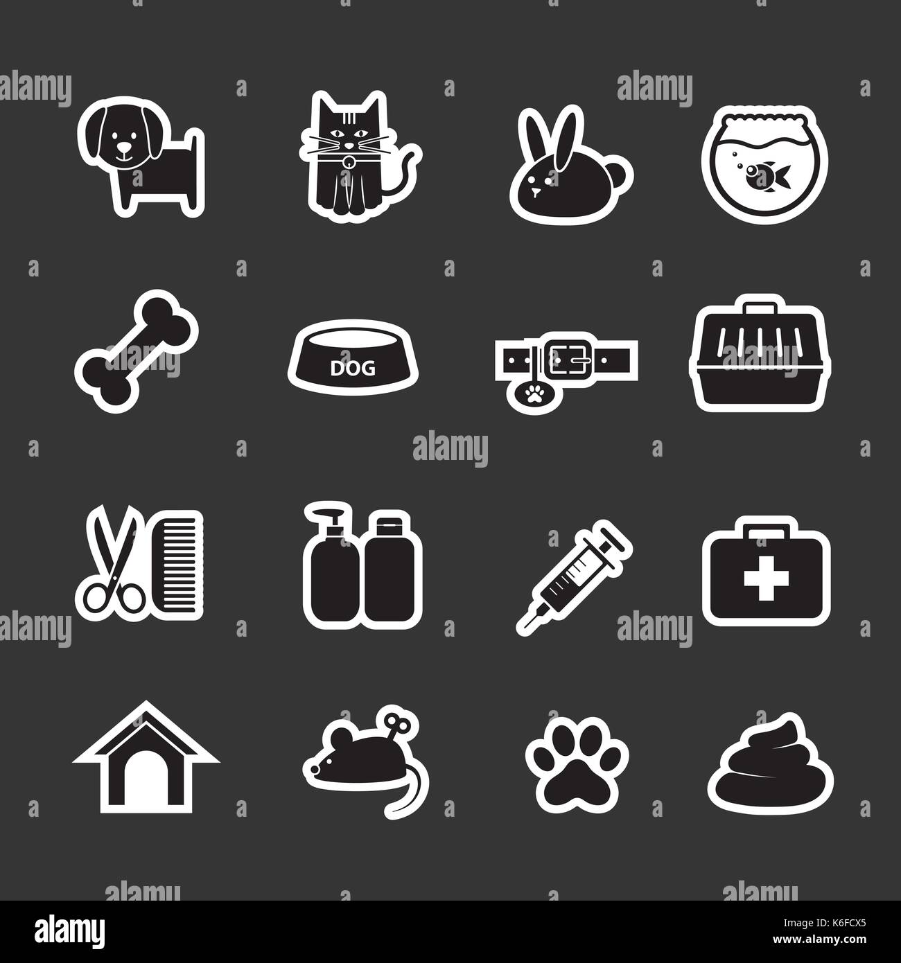 Cute rabbit foot icon hi-res stock photography and images - Alamy