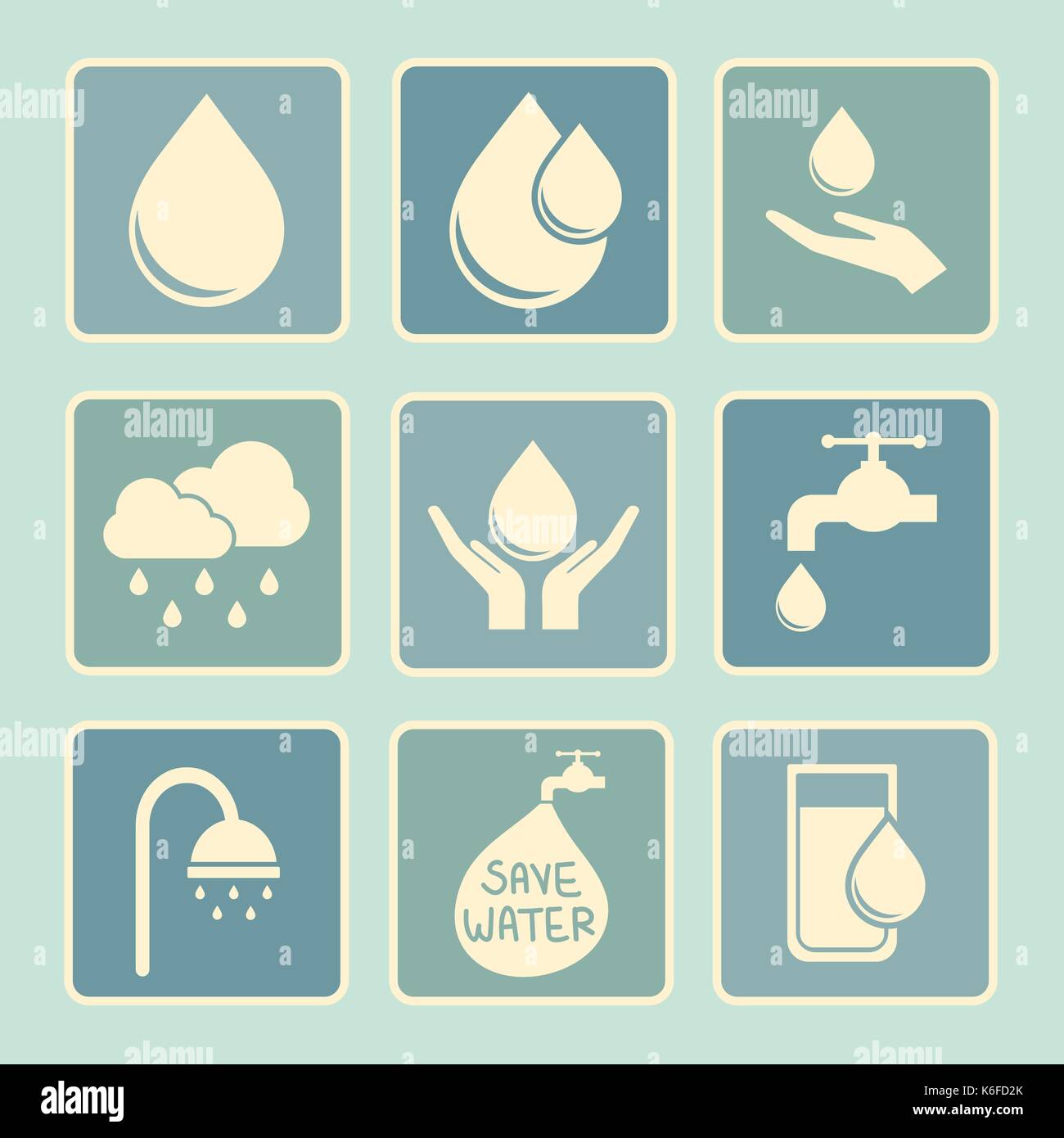 Save water and shower Stock Vector Images - Alamy