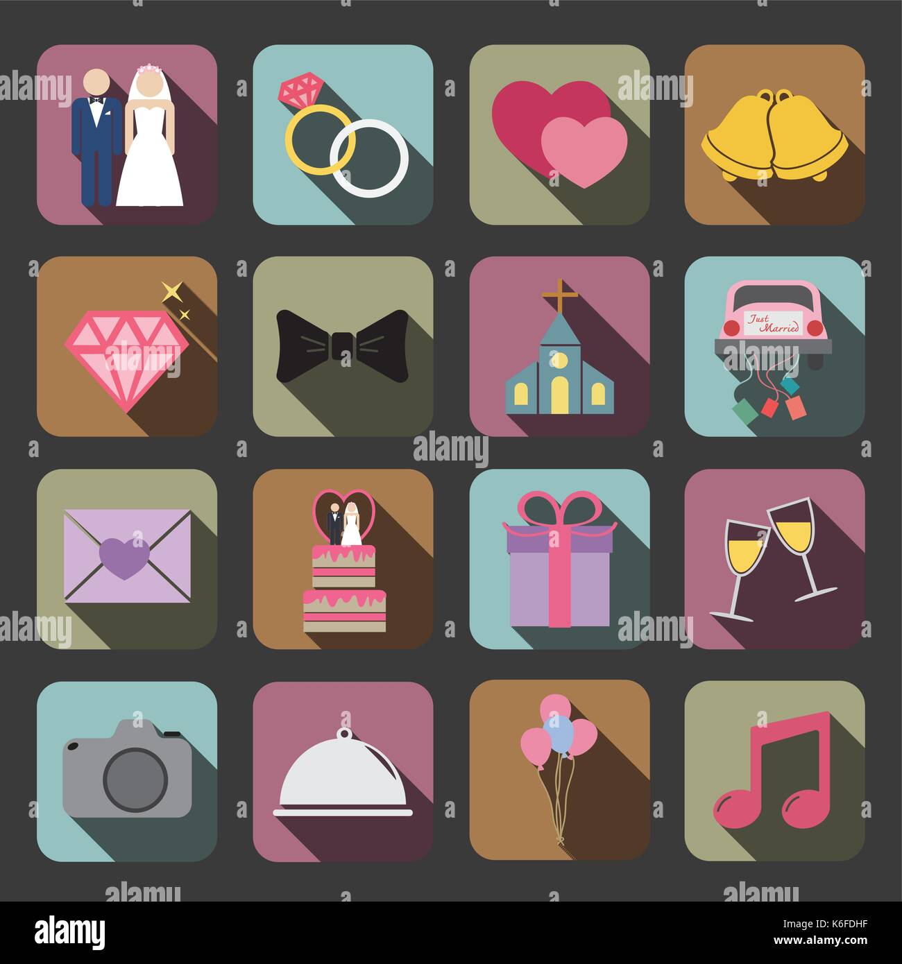 Wedding icon Stock Vector Images - Alamy