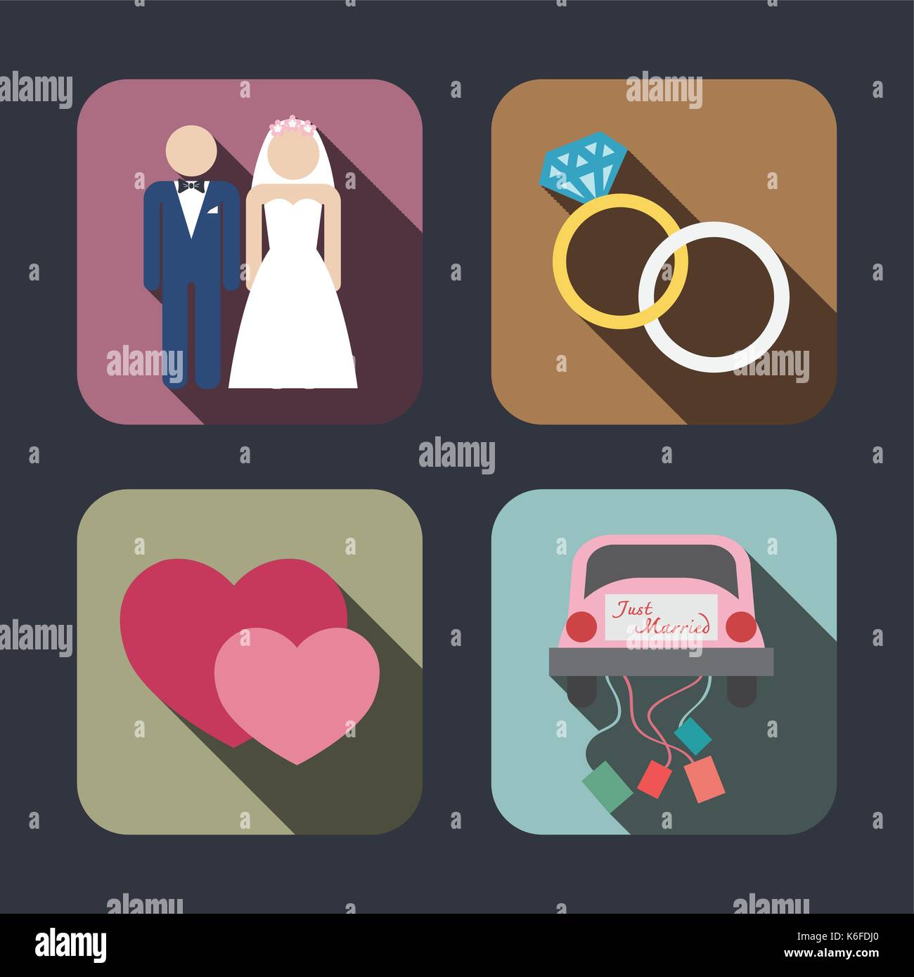 Wedding icon hi-res stock photography and images - Alamy