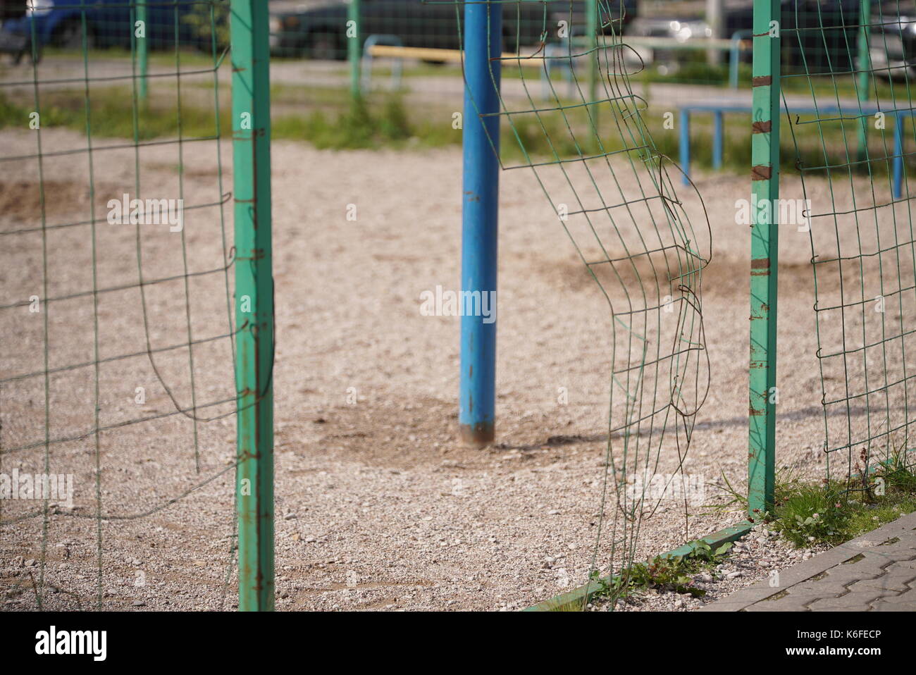 Torn metal fence hi-res stock photography and images - Alamy