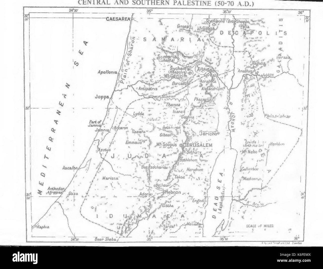 Roman palestine map hi-res stock photography and images - Alamy