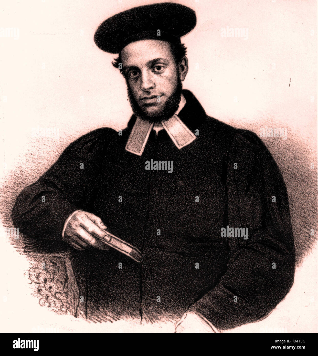 Druck von Schier. Samson Raphael Hirsch.1847.color Stock Photo - Alamy