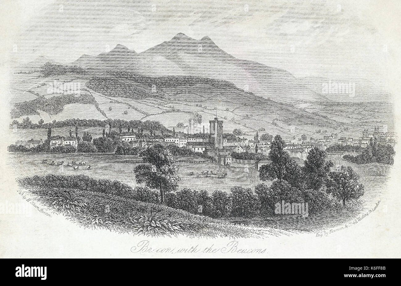 Map of brecon beacons hi-res stock photography and images - Alamy