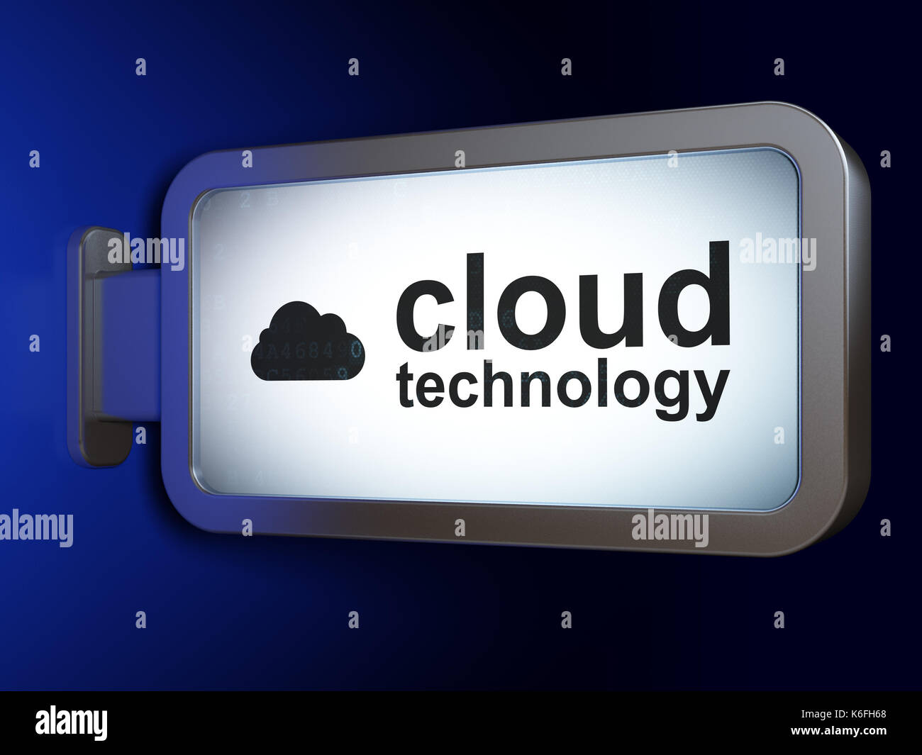Cloud technology concept: Cloud Technology and Cloud on billboard ...
