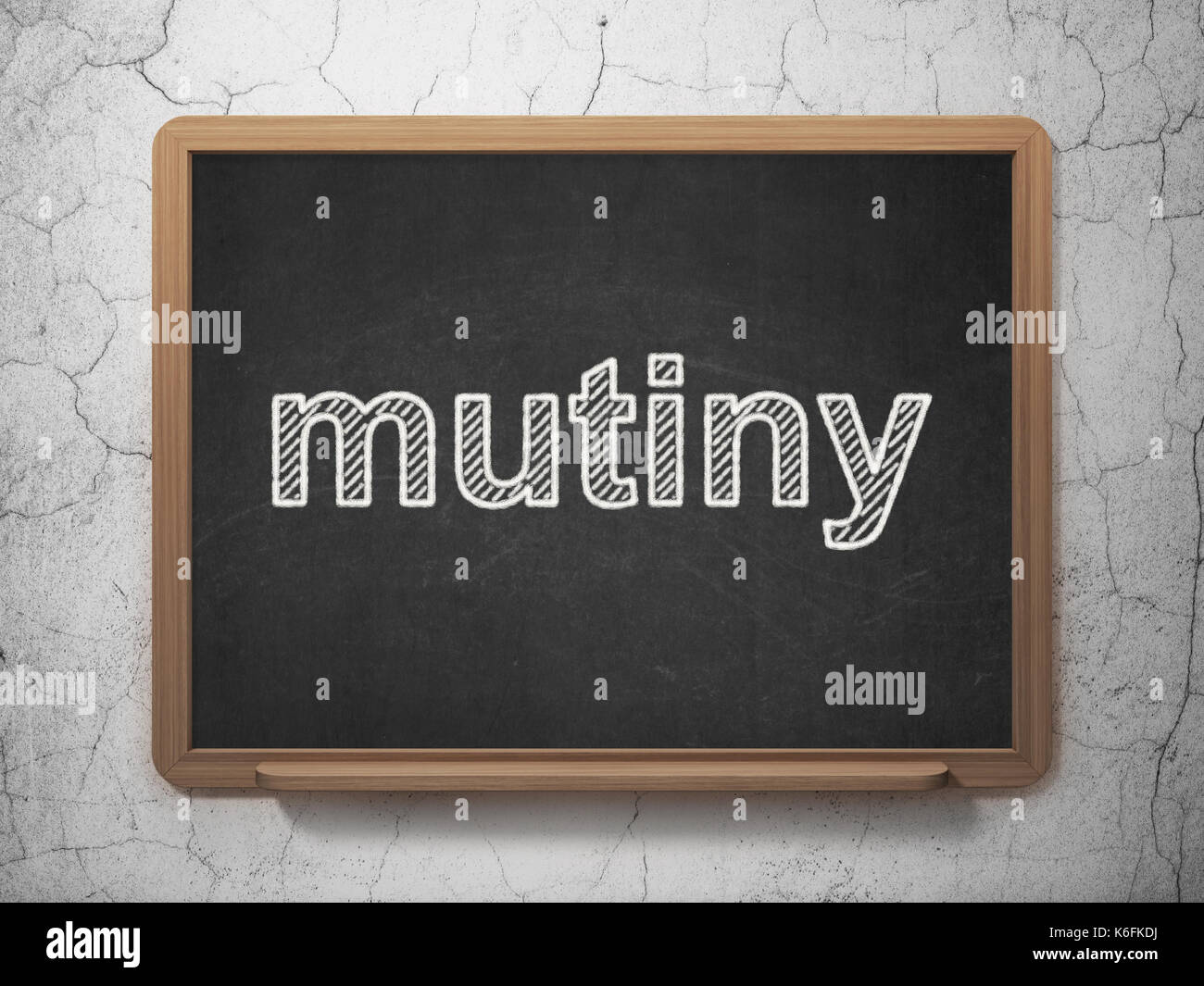 Political concept: Mutiny on chalkboard background Stock Photo - Alamy