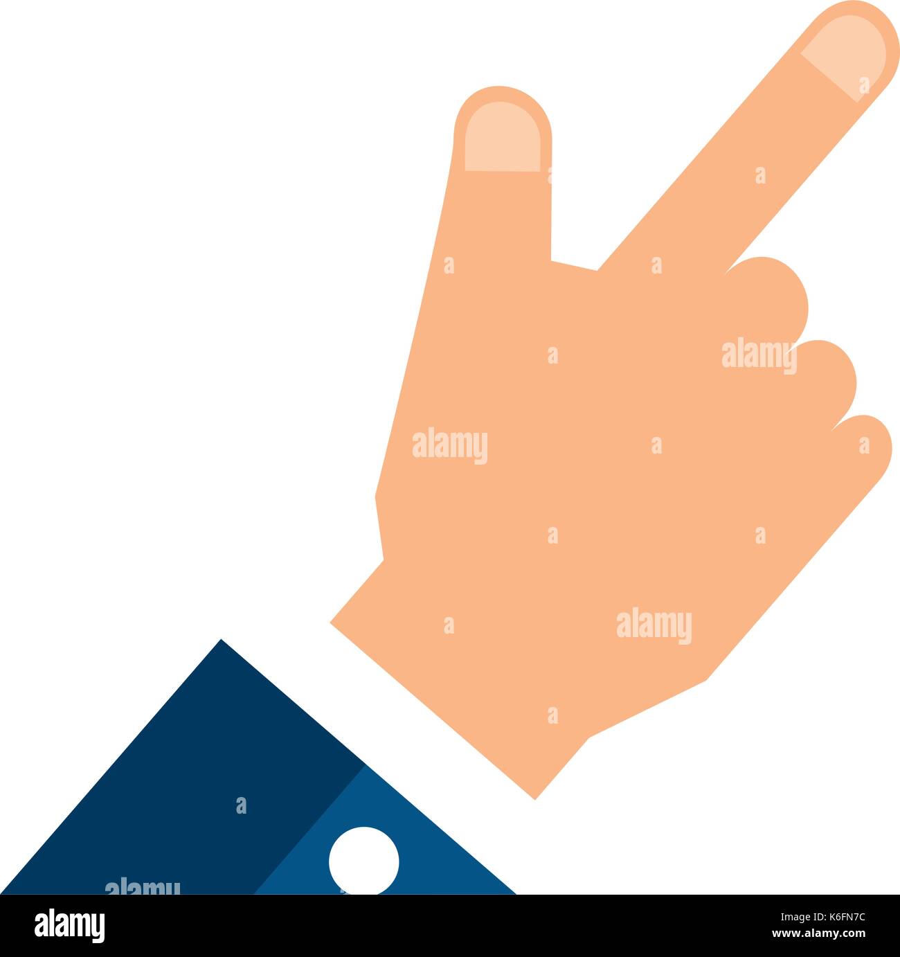 human hand touching icon vector illustration design Stock Vector Image ...