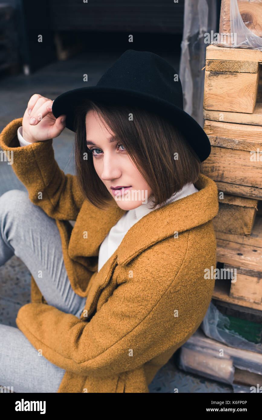 stylish young woman Stock Photo - Alamy