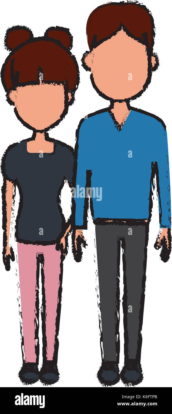 Young couple cartoon Stock Vector Image & Art - Alamy