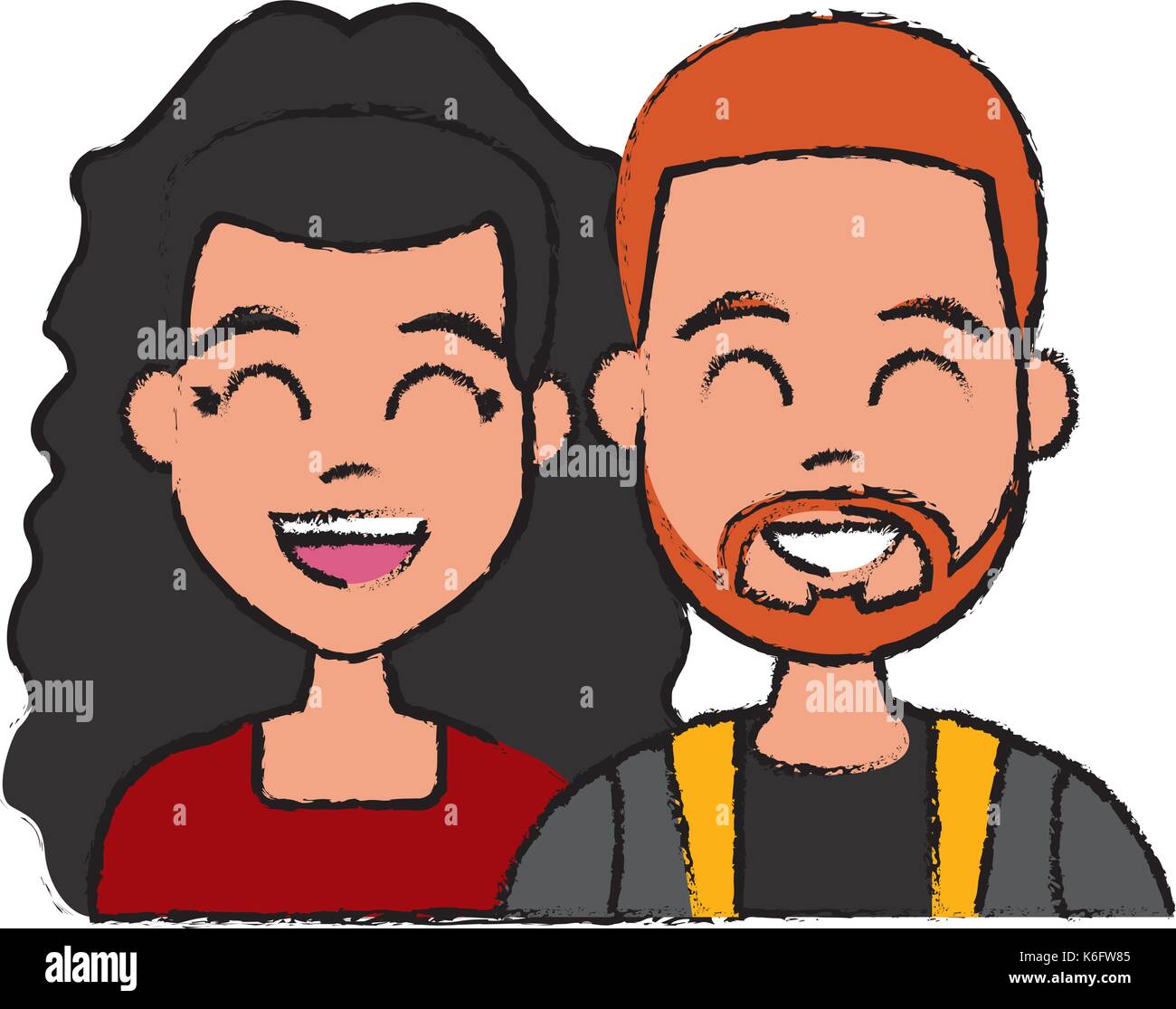 Young couple cartoon Stock Vector Image & Art - Alamy
