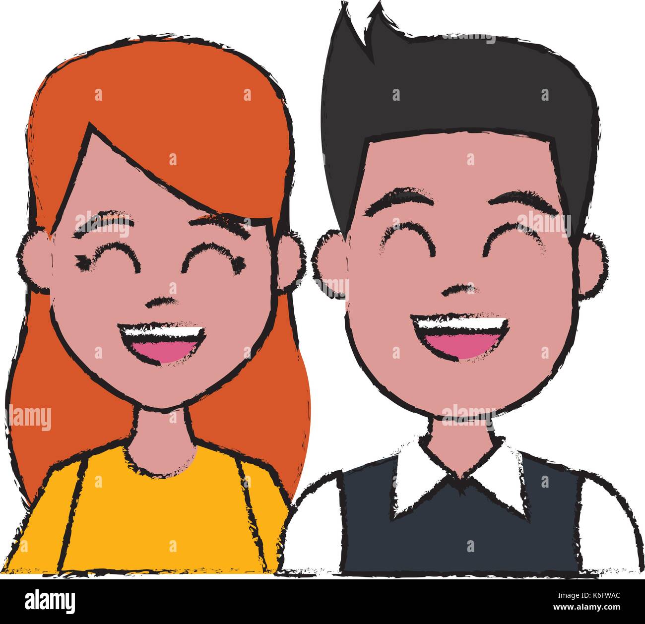 Young couple cartoon Stock Vector Image & Art - Alamy