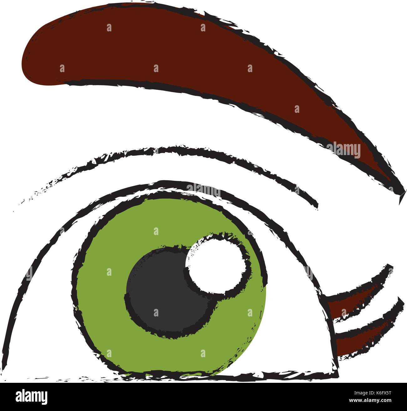 Beautiful eye cartoon Stock Vector Image & Art - Alamy