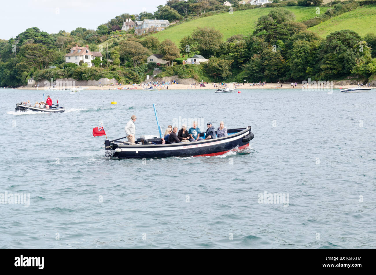 The Salcombe to East Portlemouth Ferry transporting people across the ...