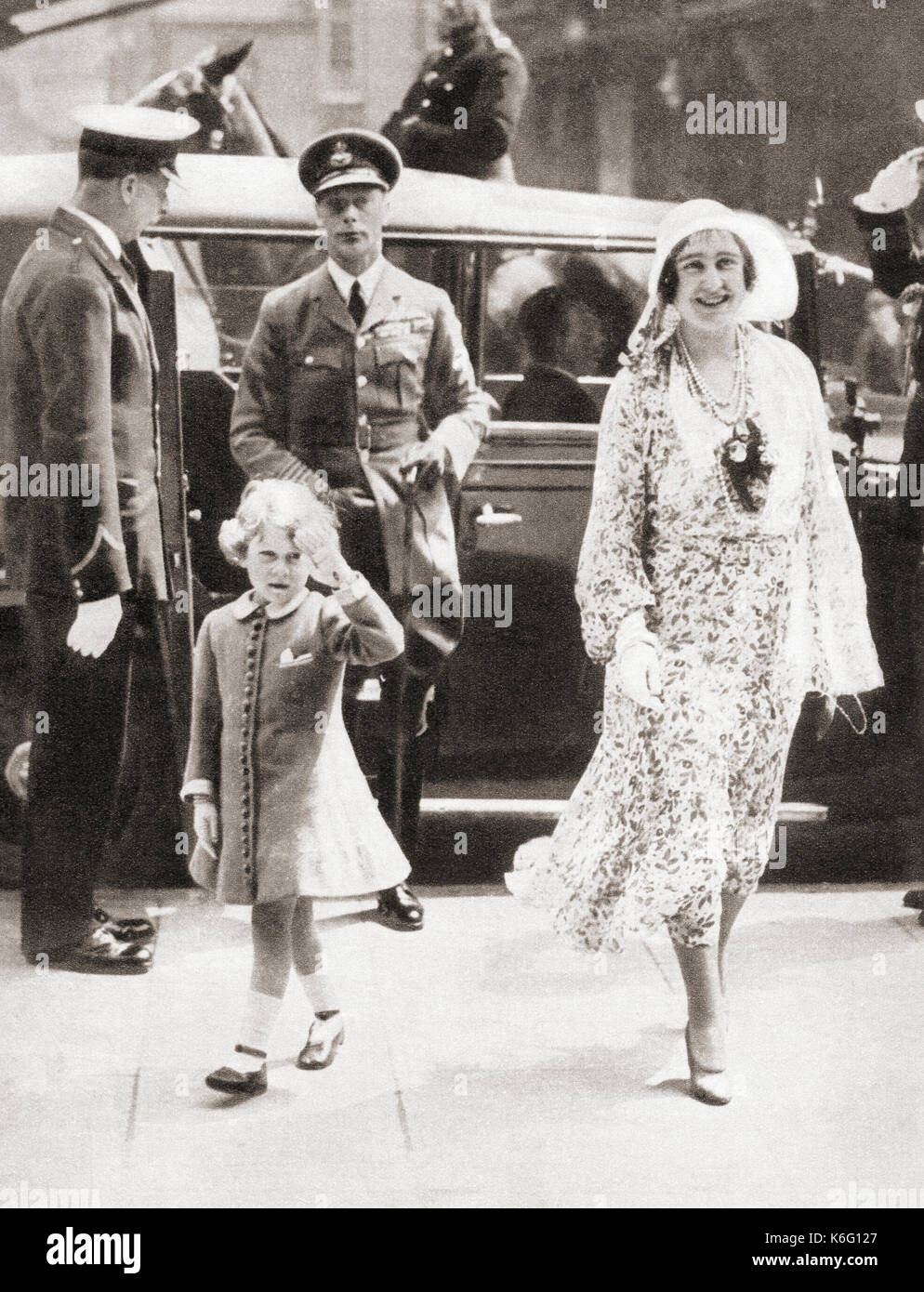 Princess Elizabeth of York seen here in 1931 aged 5, arriving at the ...