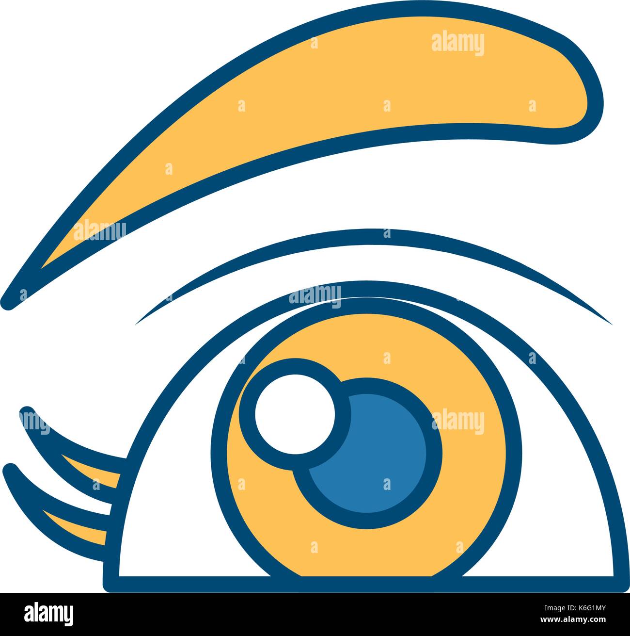 Beautiful eye cartoon Stock Vector Image & Art - Alamy