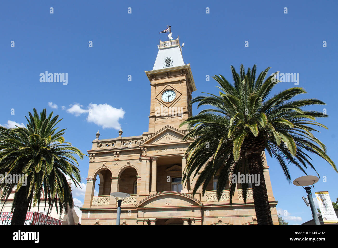 Warwick Town Hall and Footballers Memorial, Queensland, Australia Stock ...