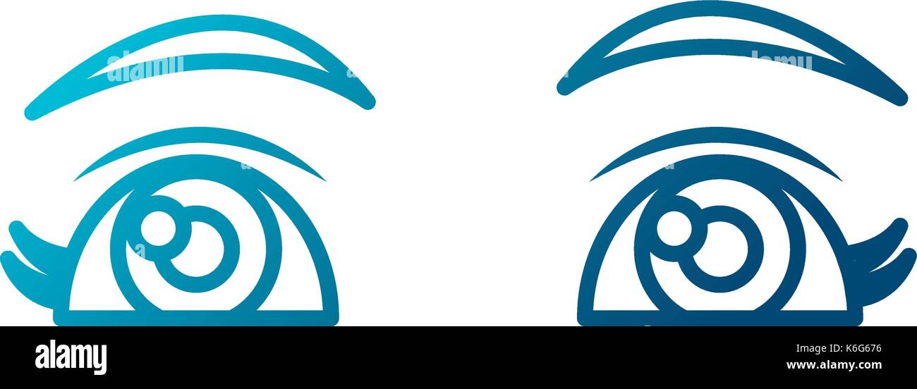 Beautiful eyes cartoon Stock Vector Image & Art - Alamy