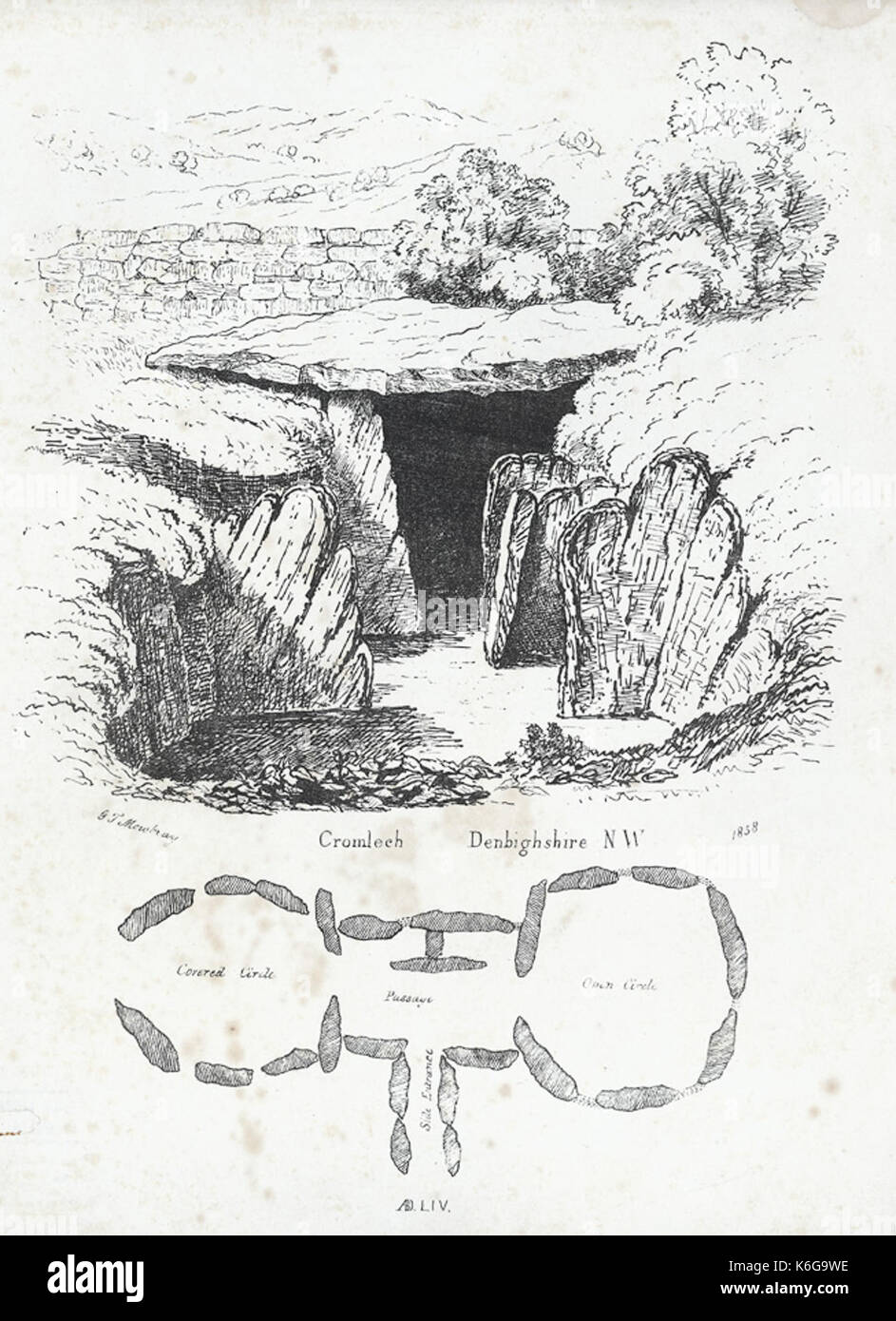 Cromlech drawing hi-res stock photography and images - Alamy