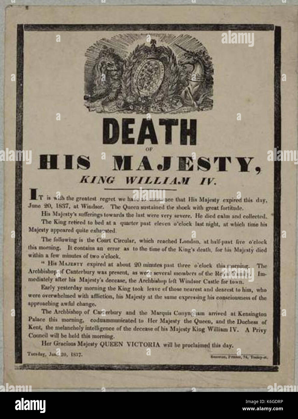 Death of her majesty hi-res stock photography and images - Alamy