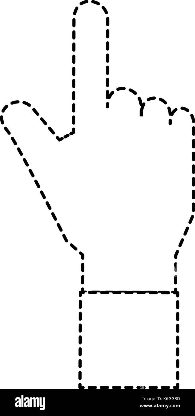 human hand touching icon vector illustration design Stock Vector Image ...