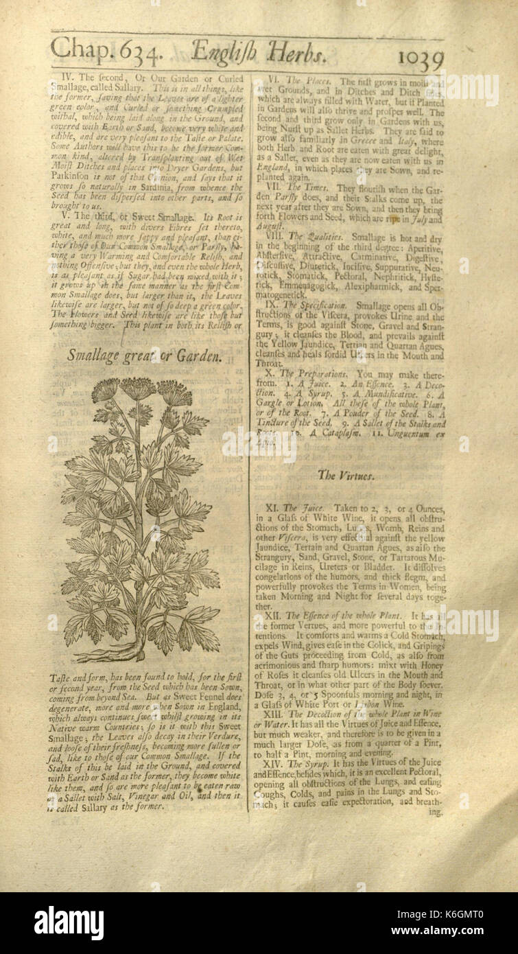 A botanical work detailing the history and classification of plants ...