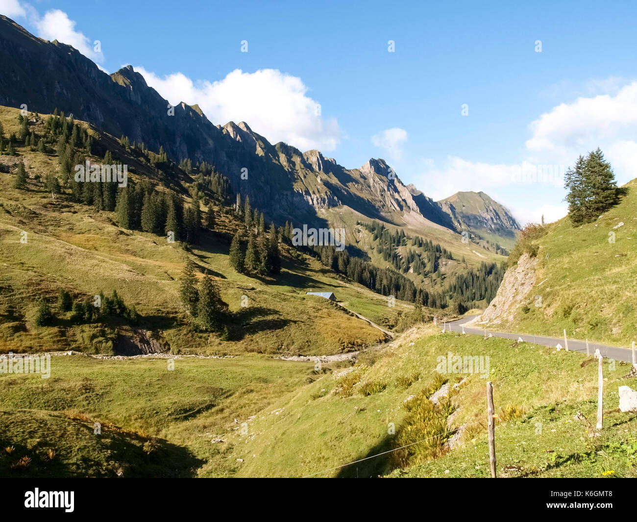 Pragelpass, Switzerland: Panorama of the canton of Canton Schwitz and ...