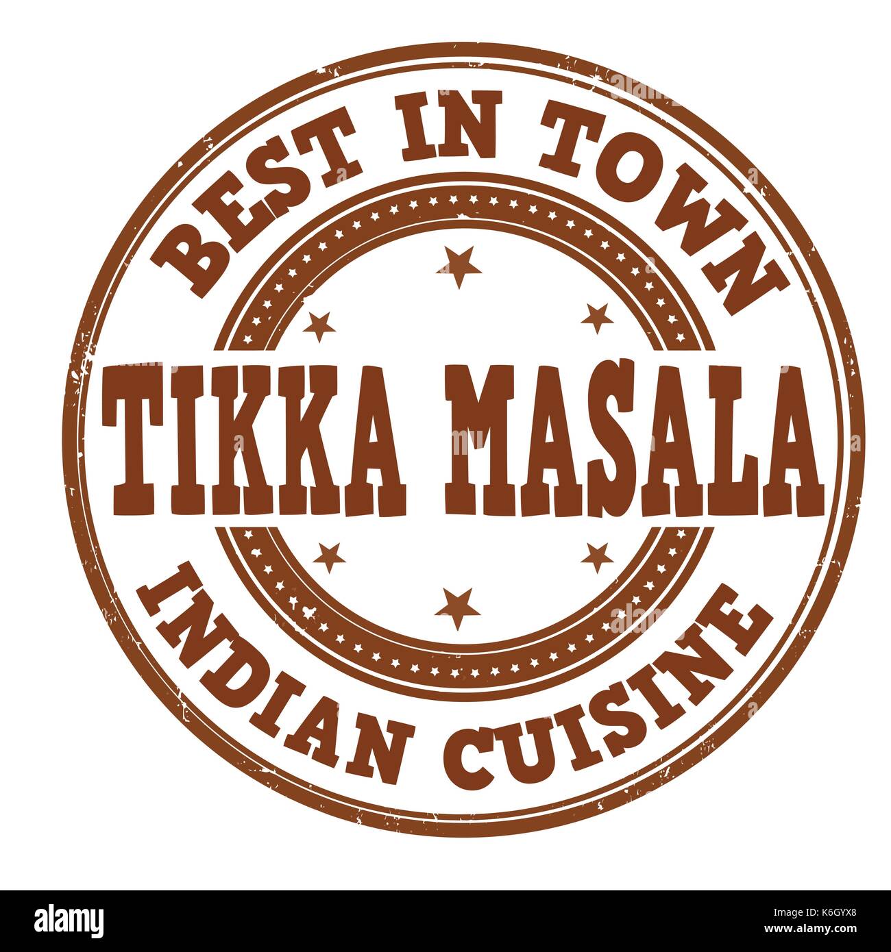 Tikka masala grunge rubber stamp on white background, vector ...