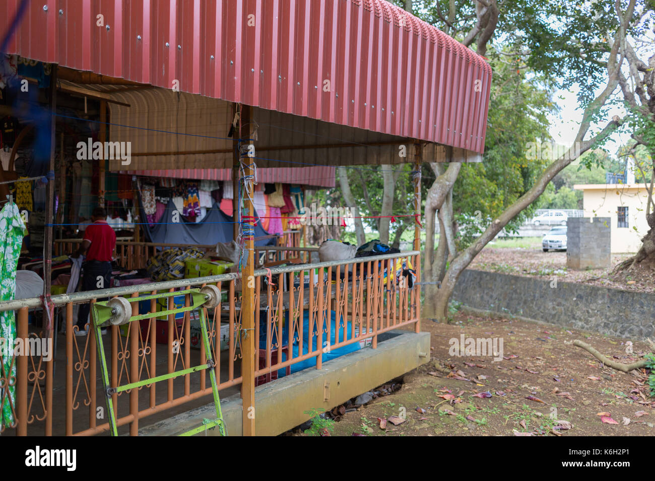 Central Flacq Sunday shopping market, Mauritius Stock Photo - Alamy