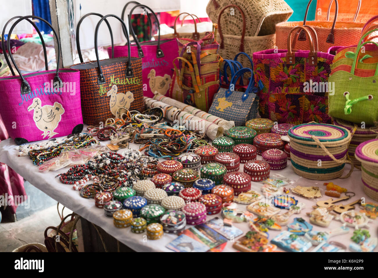 Central Flacq Sunday shopping market, Mauritius Stock Photo - Alamy