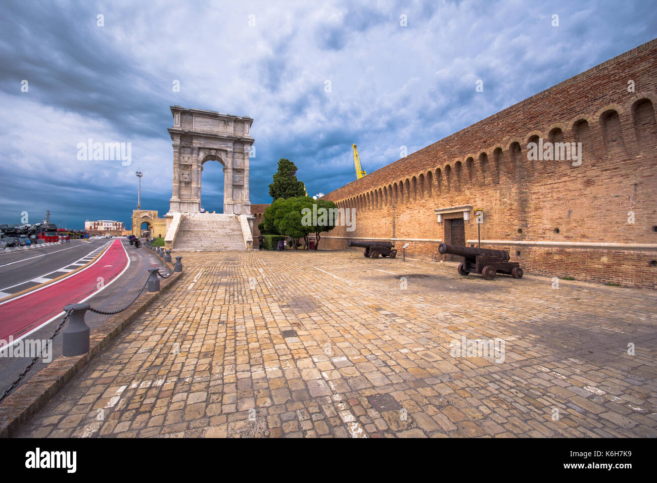 Arch of Trajan, Ancona, Italy Stock Photo - Alamy