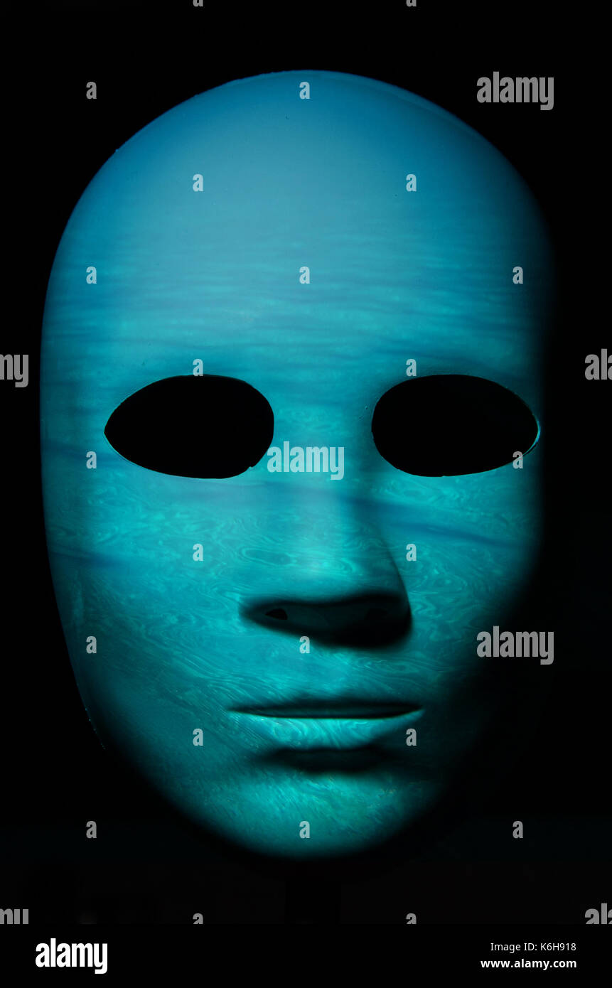 Textured mask with cracked rough wood painted surface, neutral ...