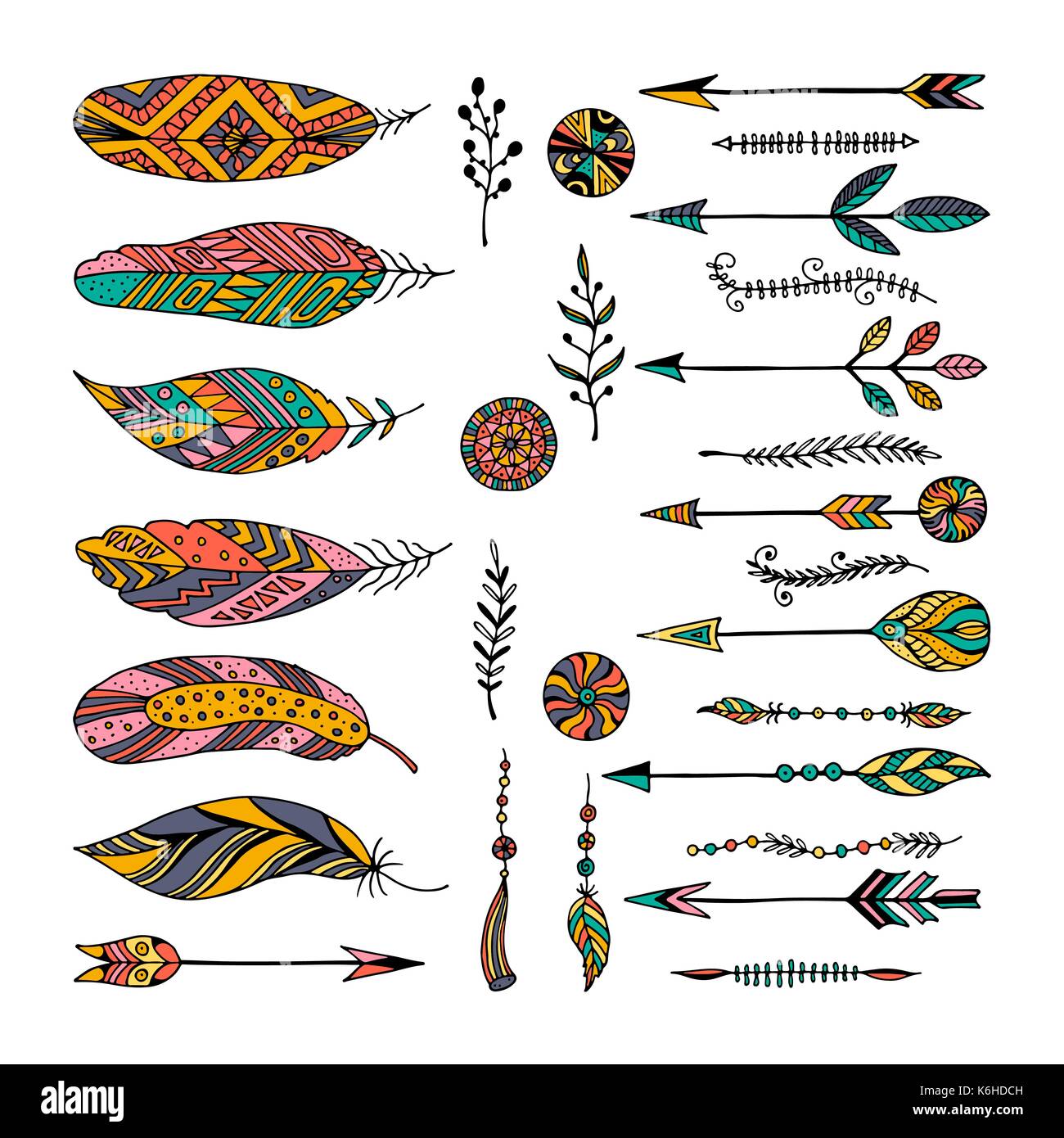 Boho elements Stock Vector Images - Alamy