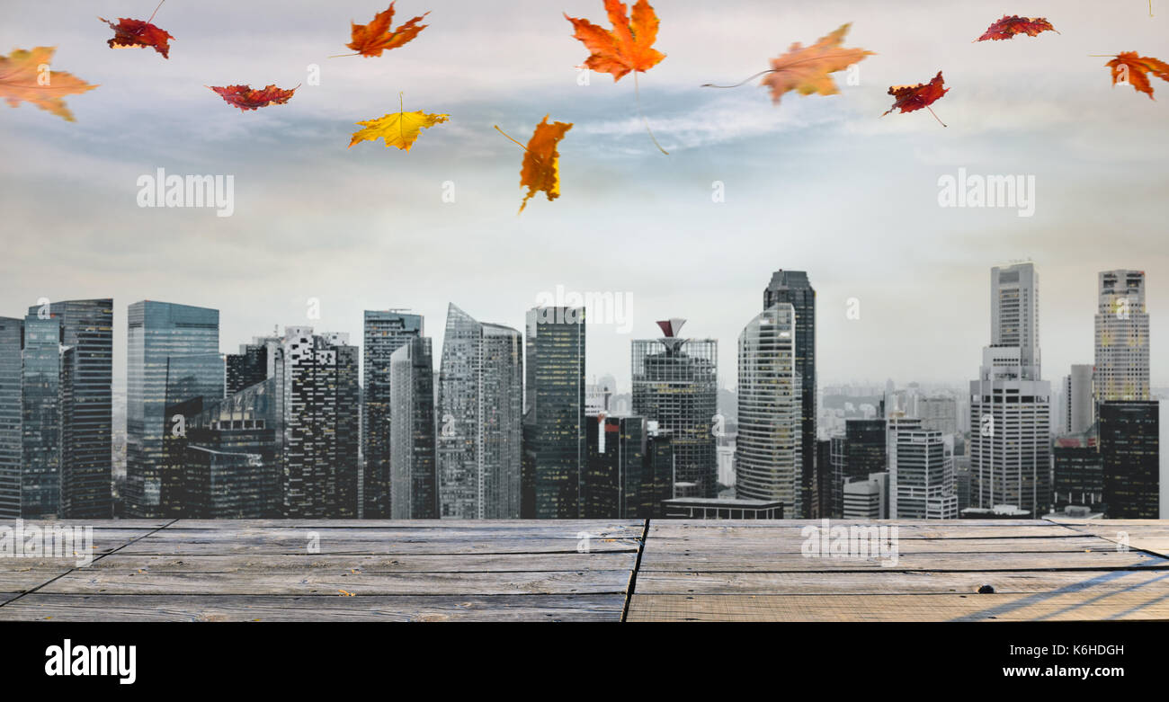 Autumn skyscrapers background Stock Photo - Alamy