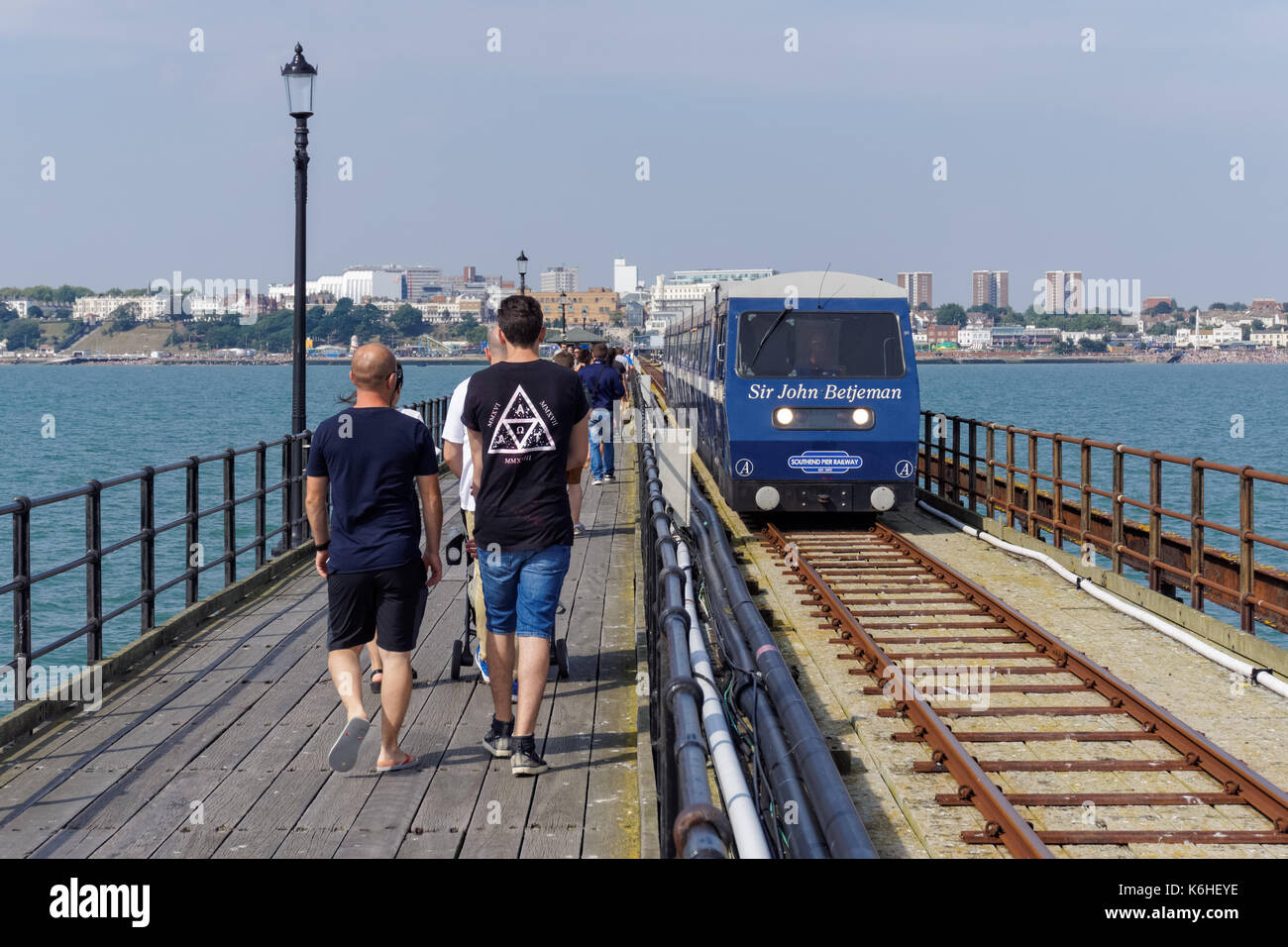 Southend Pier train, Southend-on-Sea, Essex, England, United Kingdom ...