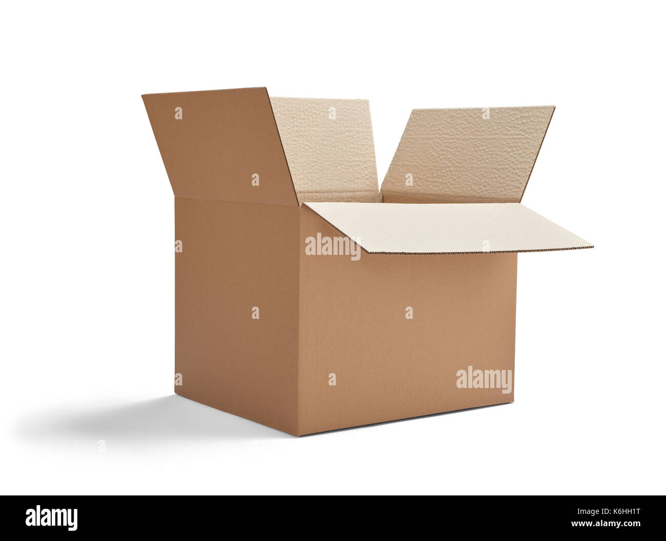 close up of a cardboard box on white background Stock Photo - Alamy