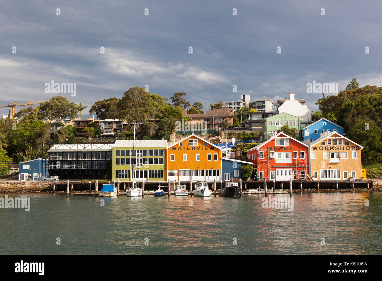 Waterview Wharf Workshop, Sydney, NSW, Australia Stock Photo - Alamy