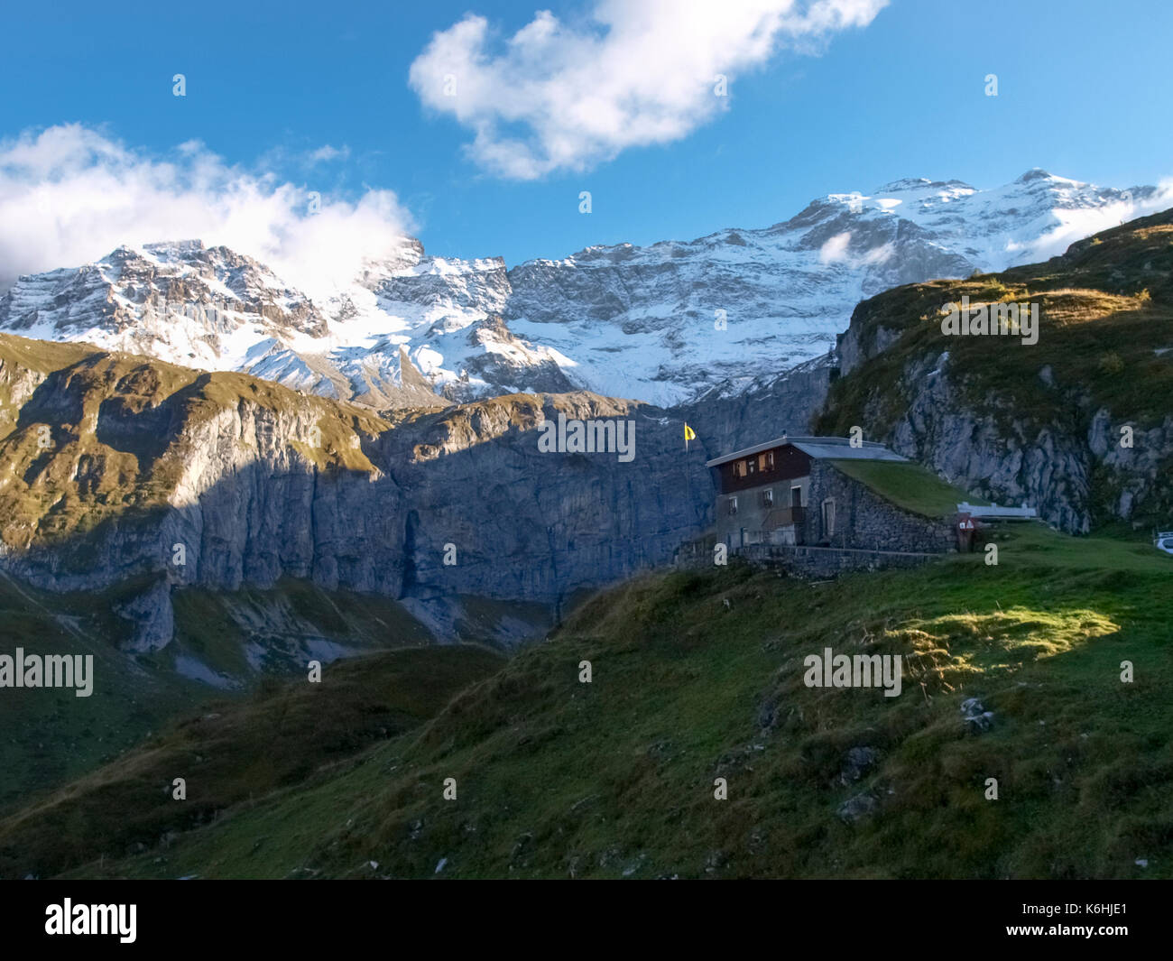 Klausenpass, Switzerland: Panorama of the canton of Canton Uri and ...