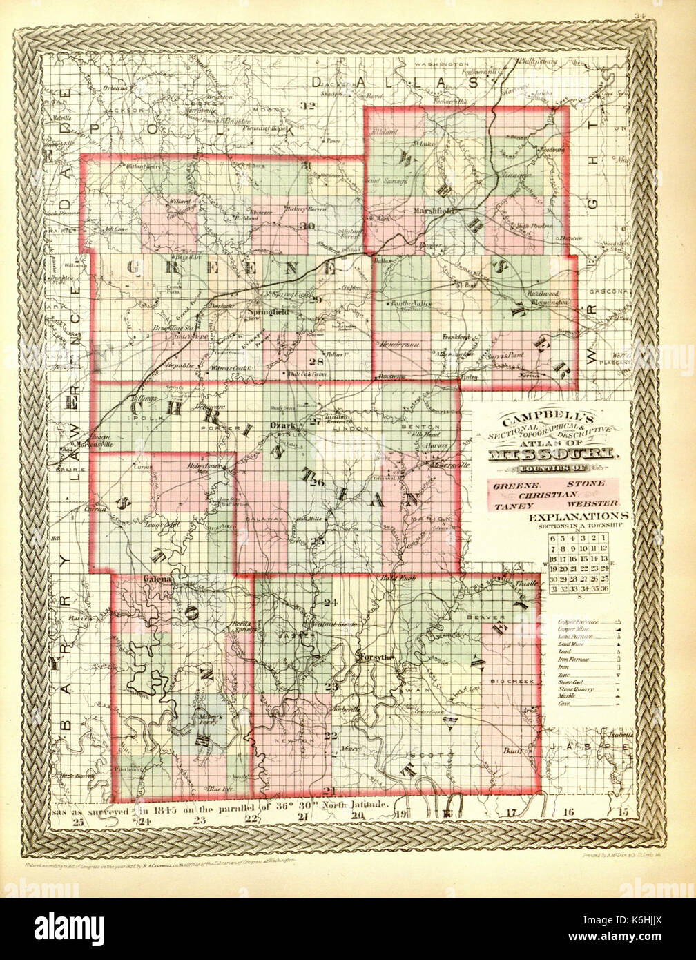 Missouri city maps hi-res stock photography and images - Alamy