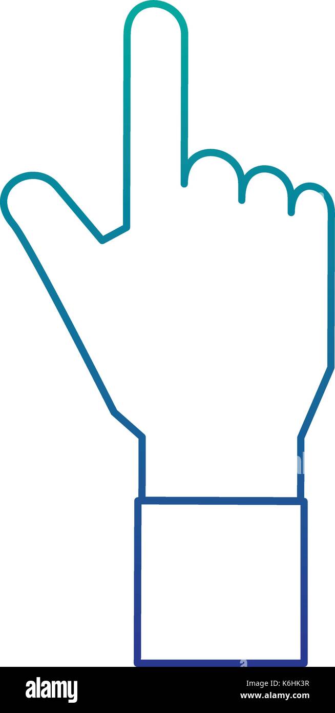 human hand touching icon vector illustration design Stock Vector Image ...